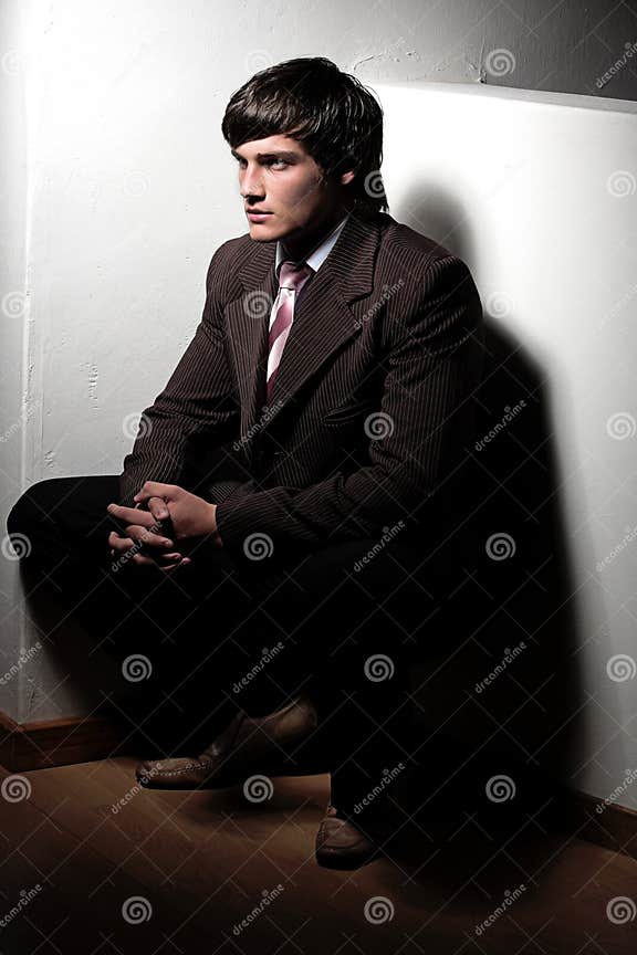 Jeandre in suit 2 stock image. Image of people, brown - 2031187
