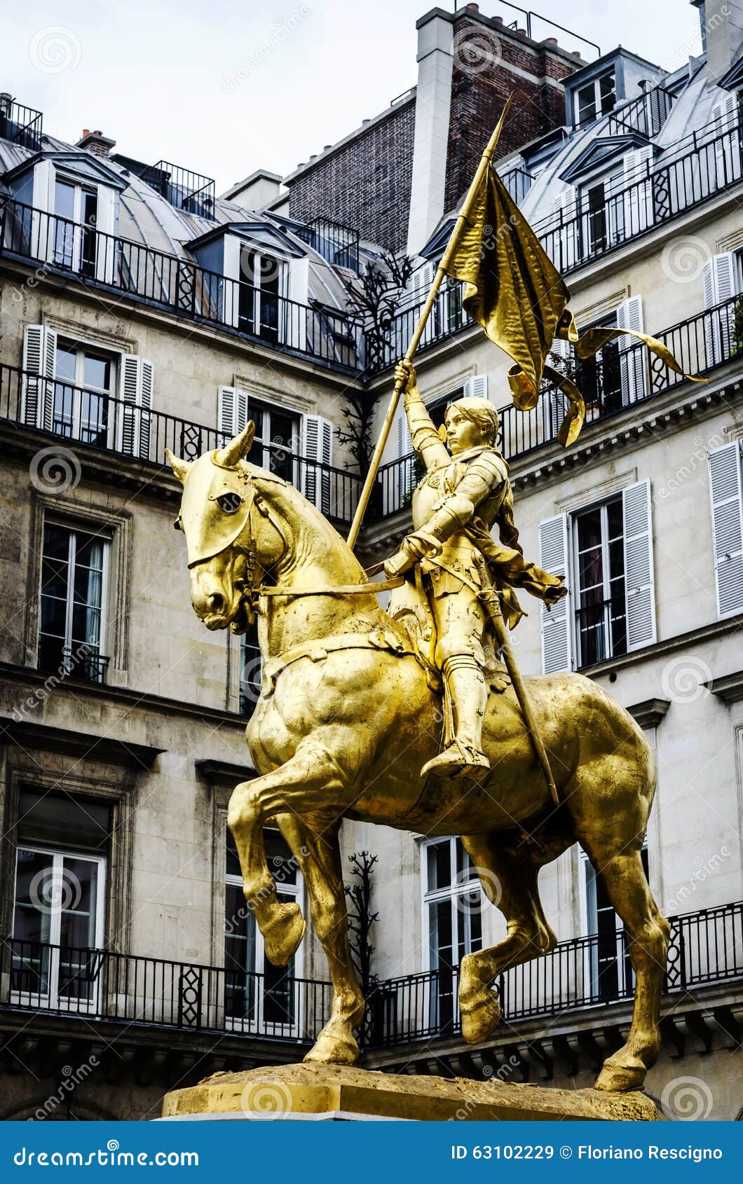 Jeanne D'Arc, Paris, Frankreich Stockbild - Bild von held, skulptur ...