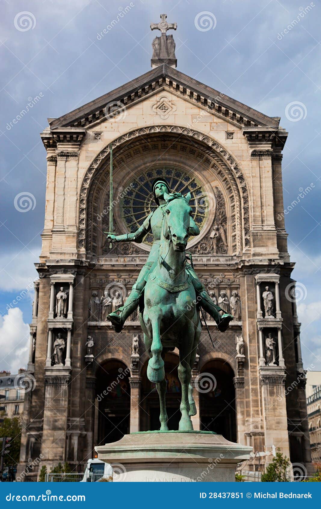 Jeanne D'Arc Statue, Paris Frankreich Stockbild - Bild von paris, architektur: 28437851