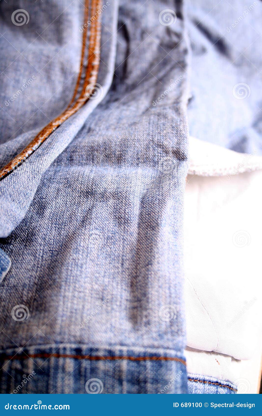 Jeans 1 stock photo. Image of cloth, material, turn, wear - 689100