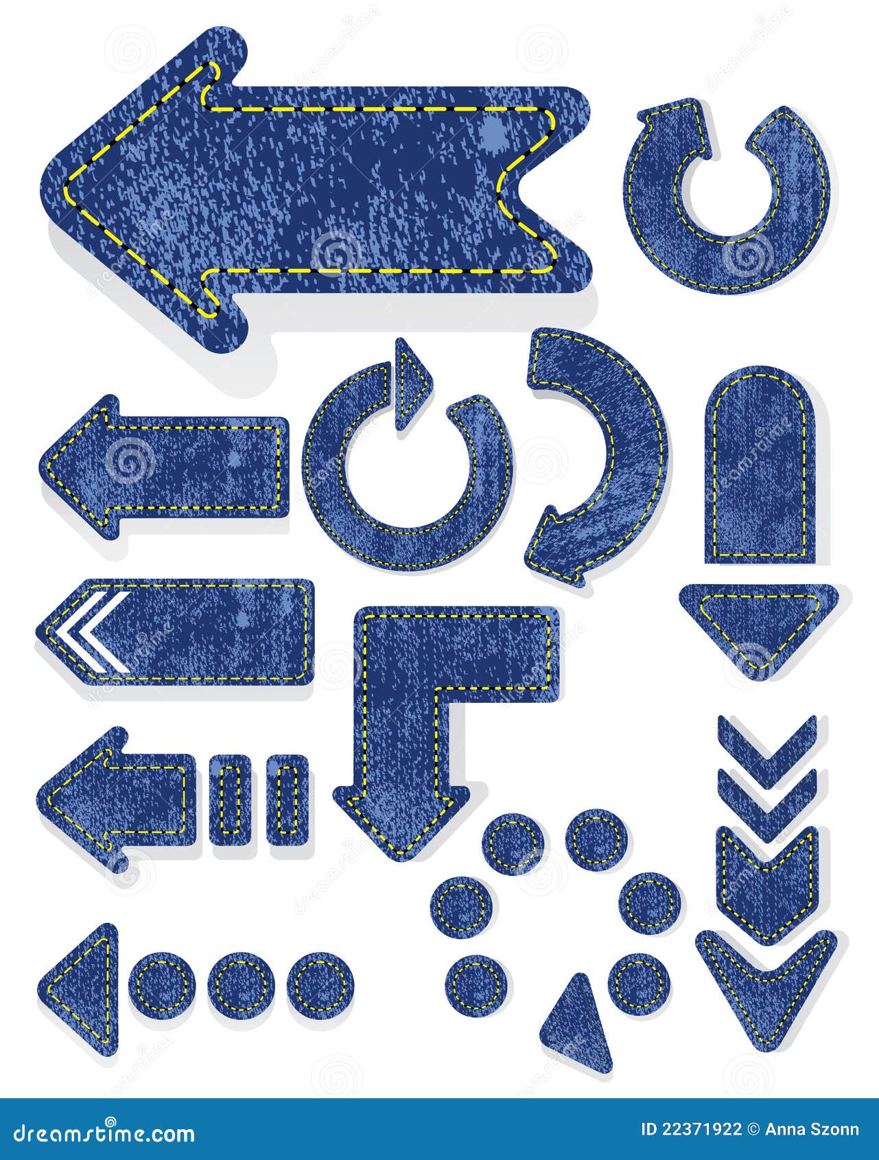 Jeans arrows and labels. stock vector. Illustration of collection ...