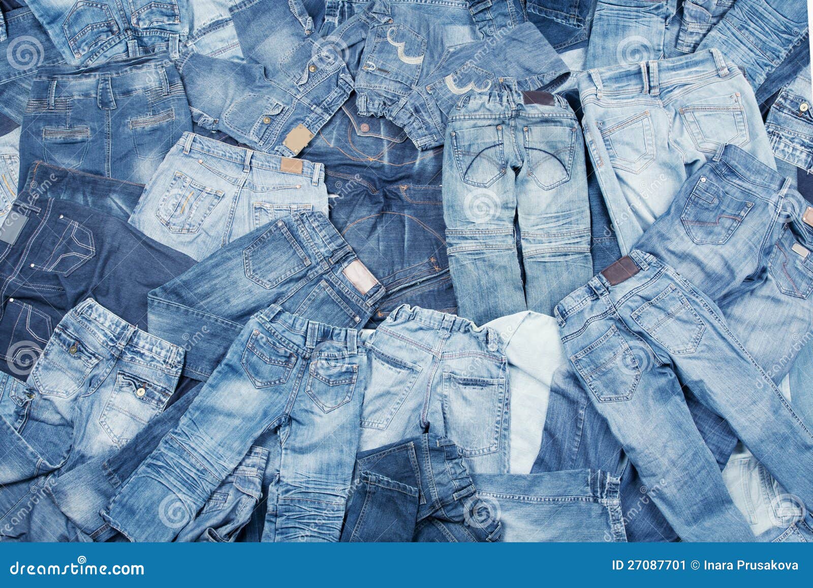 Jeans background stock image. Image of crumpled, assortment - 27087701