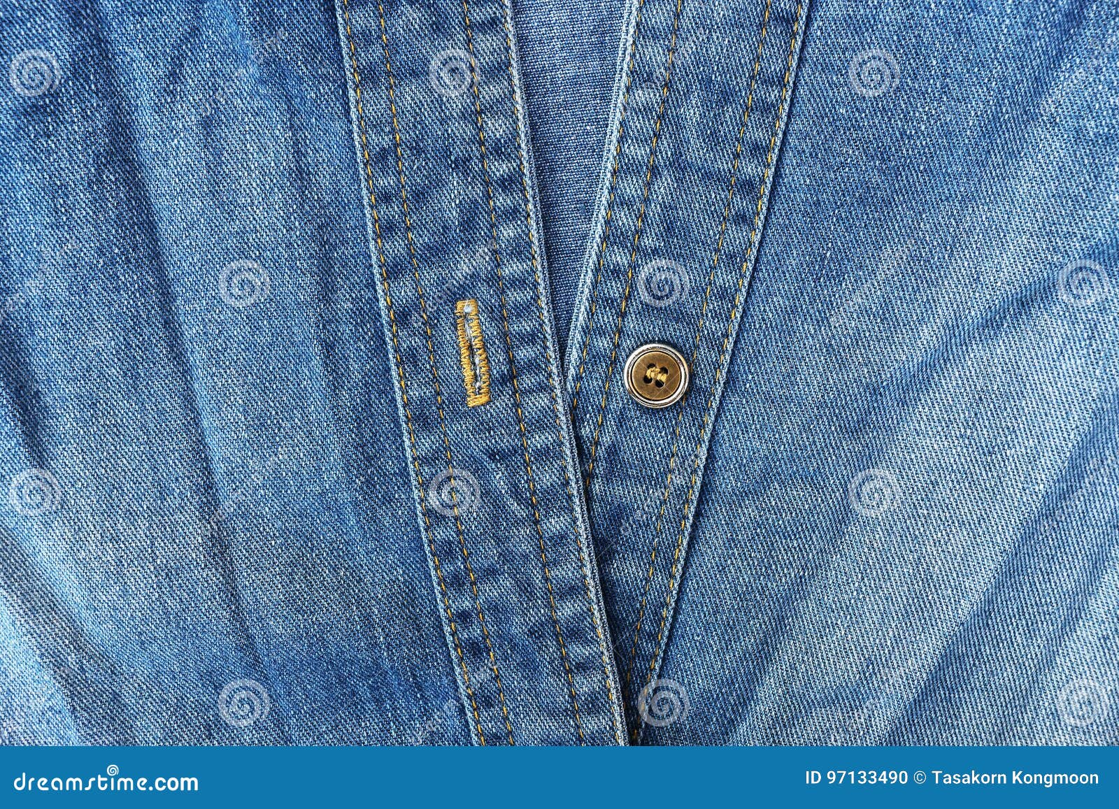 Jeans Button and Buttonhole for Pattern and Design Stock Photo - Image ...
