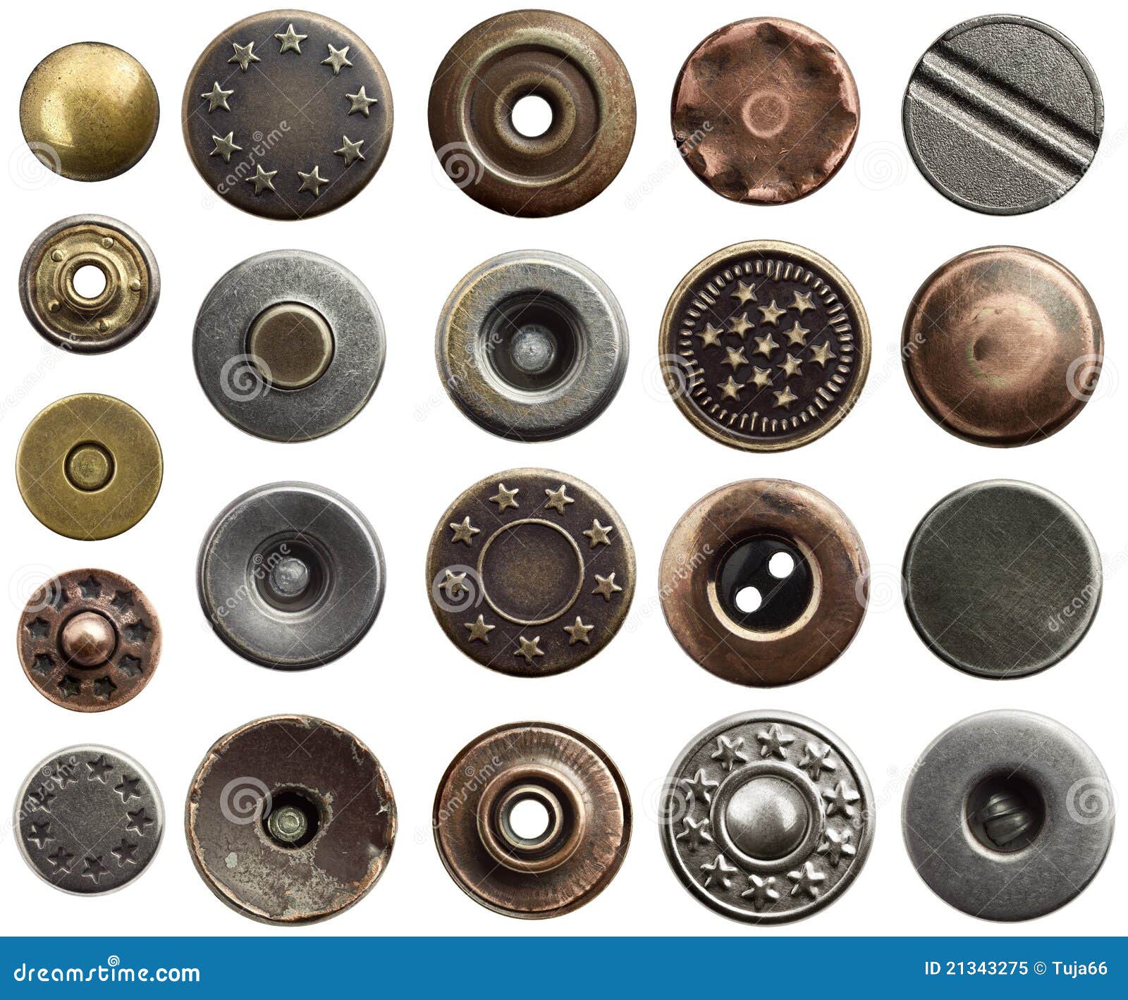 Jeans buttons stock image. Image of dressmaking, metallic - 21343275