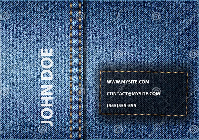 Jeans Card stock vector. Illustration of vector, background - 30381123