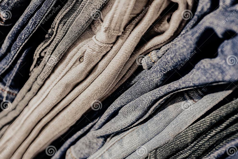 Jeans Close Up. Blank Space on Jeans Denim. Jean Background. Denim ...