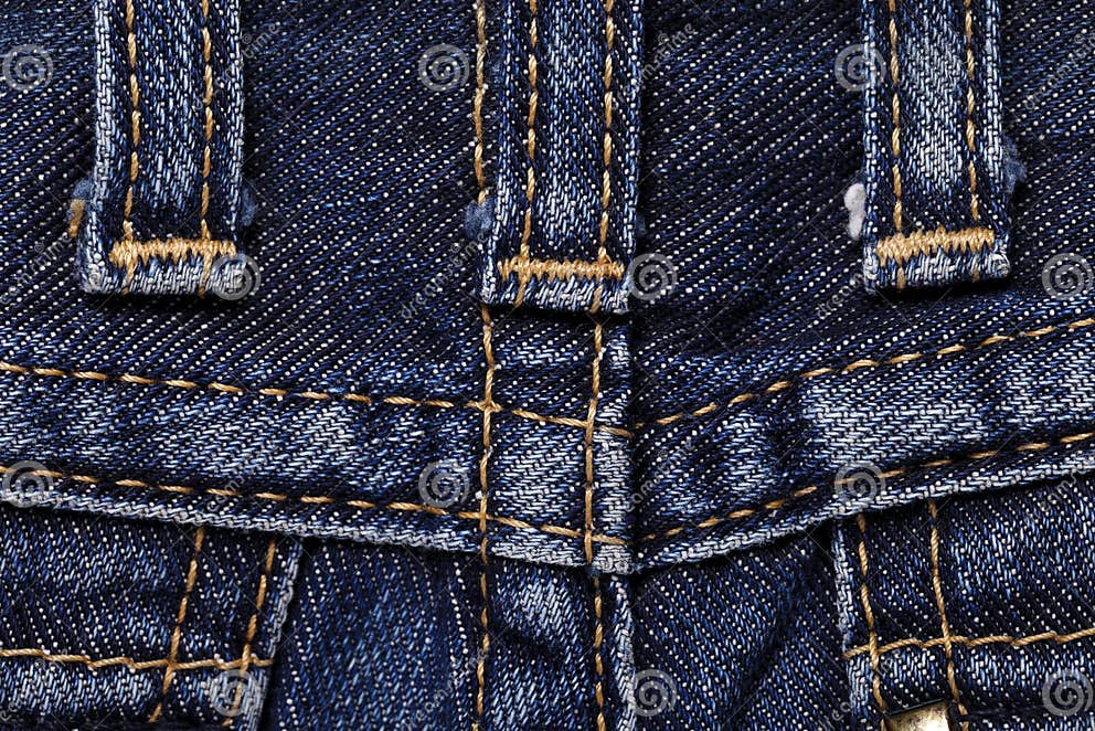 Jeans Close-up Seam Texture Stock Photo - Image of design, background ...