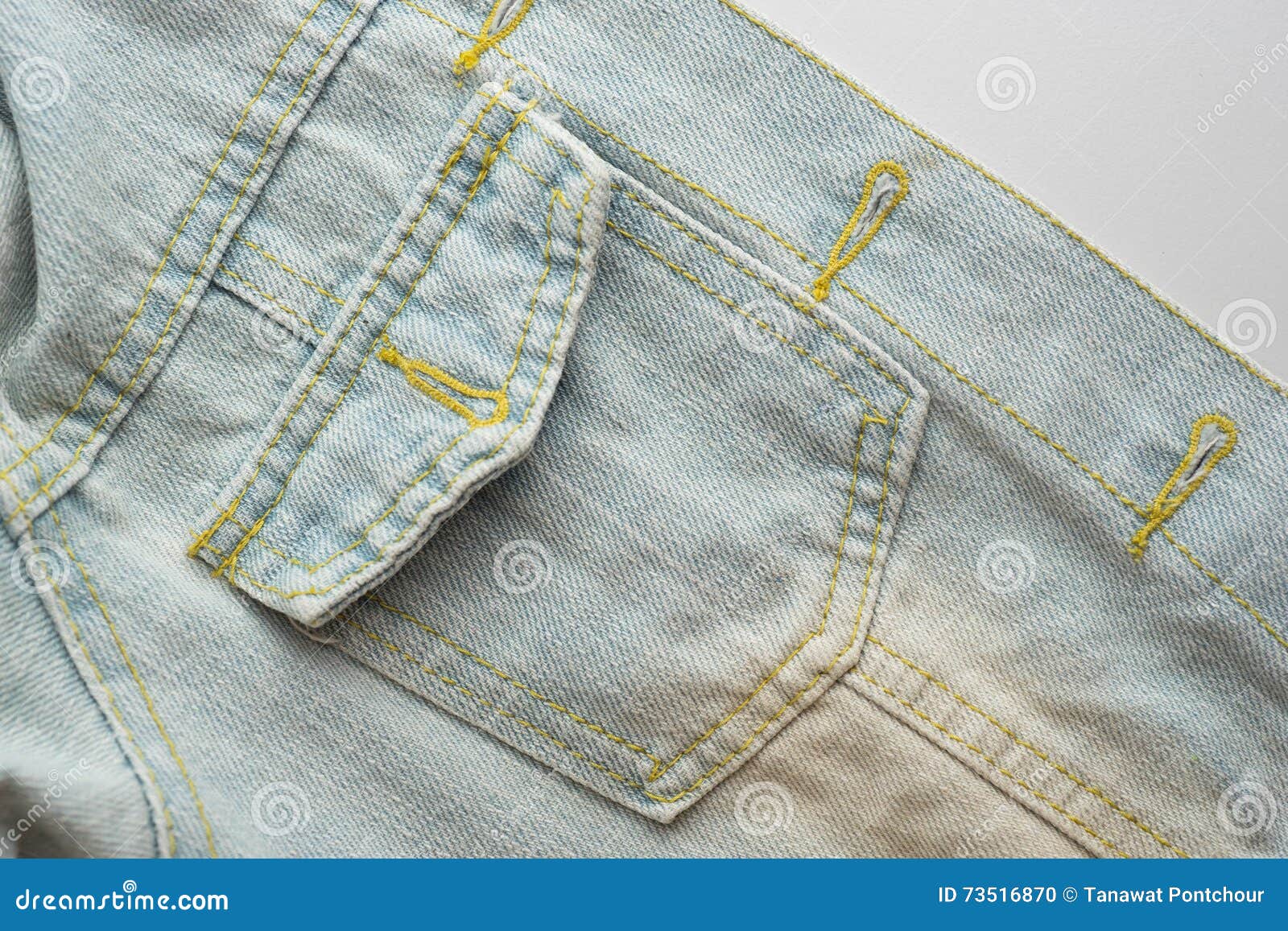 Jeans denim jacket pocket stock photo. Image of stitch - 73516870