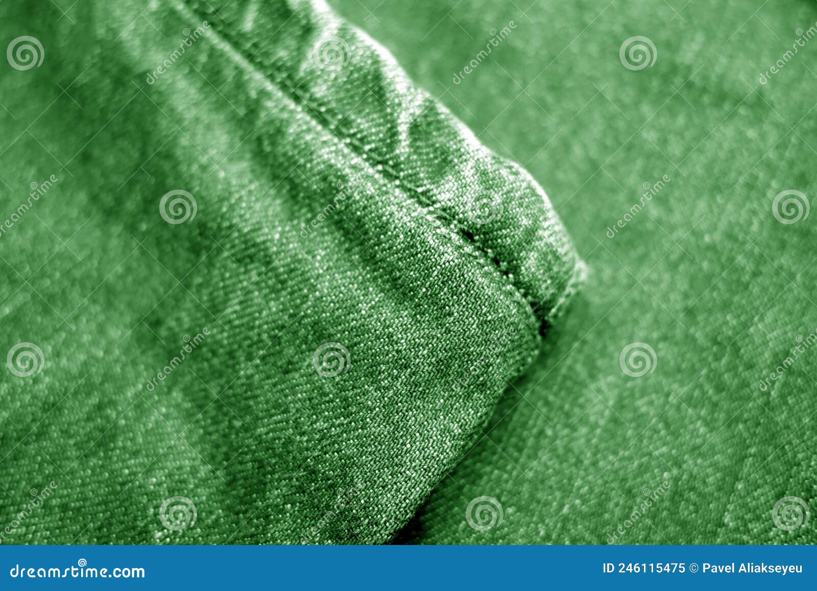 Jeans Denim Texture with Blur Effect in Green Tone Stock Image - Image ...