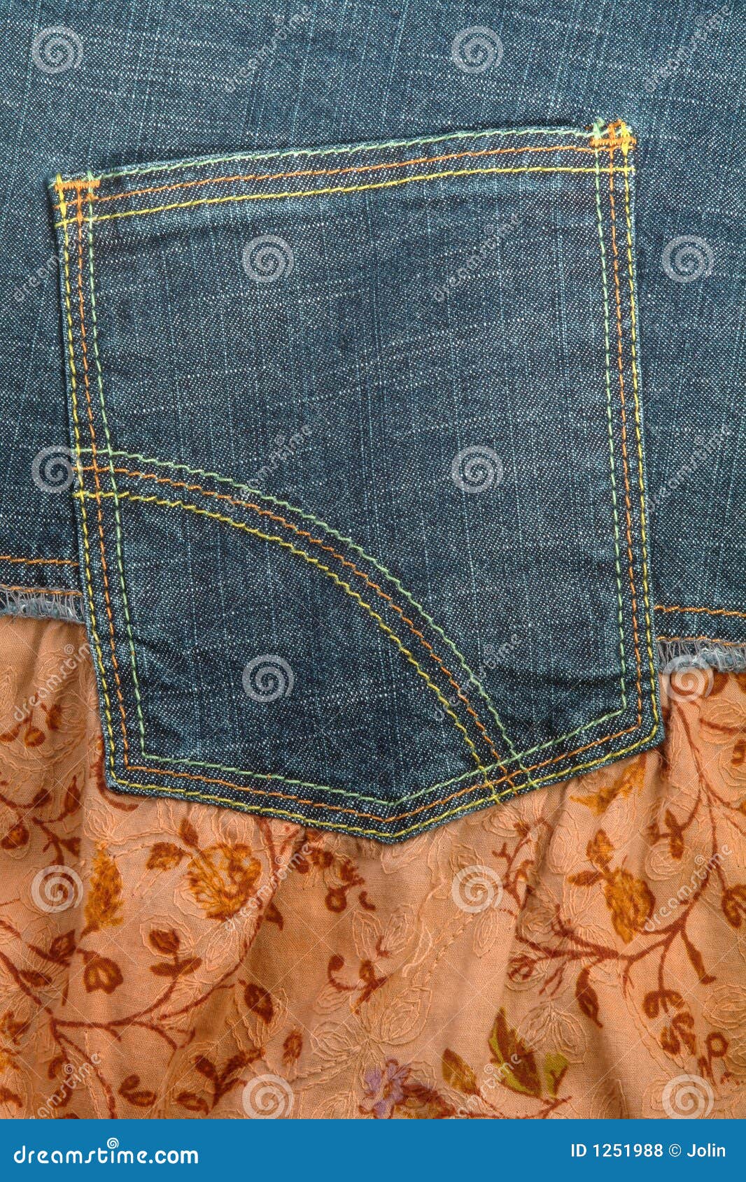 Jeans fabric rear pocket stock photo. Image of rustic - 1251988