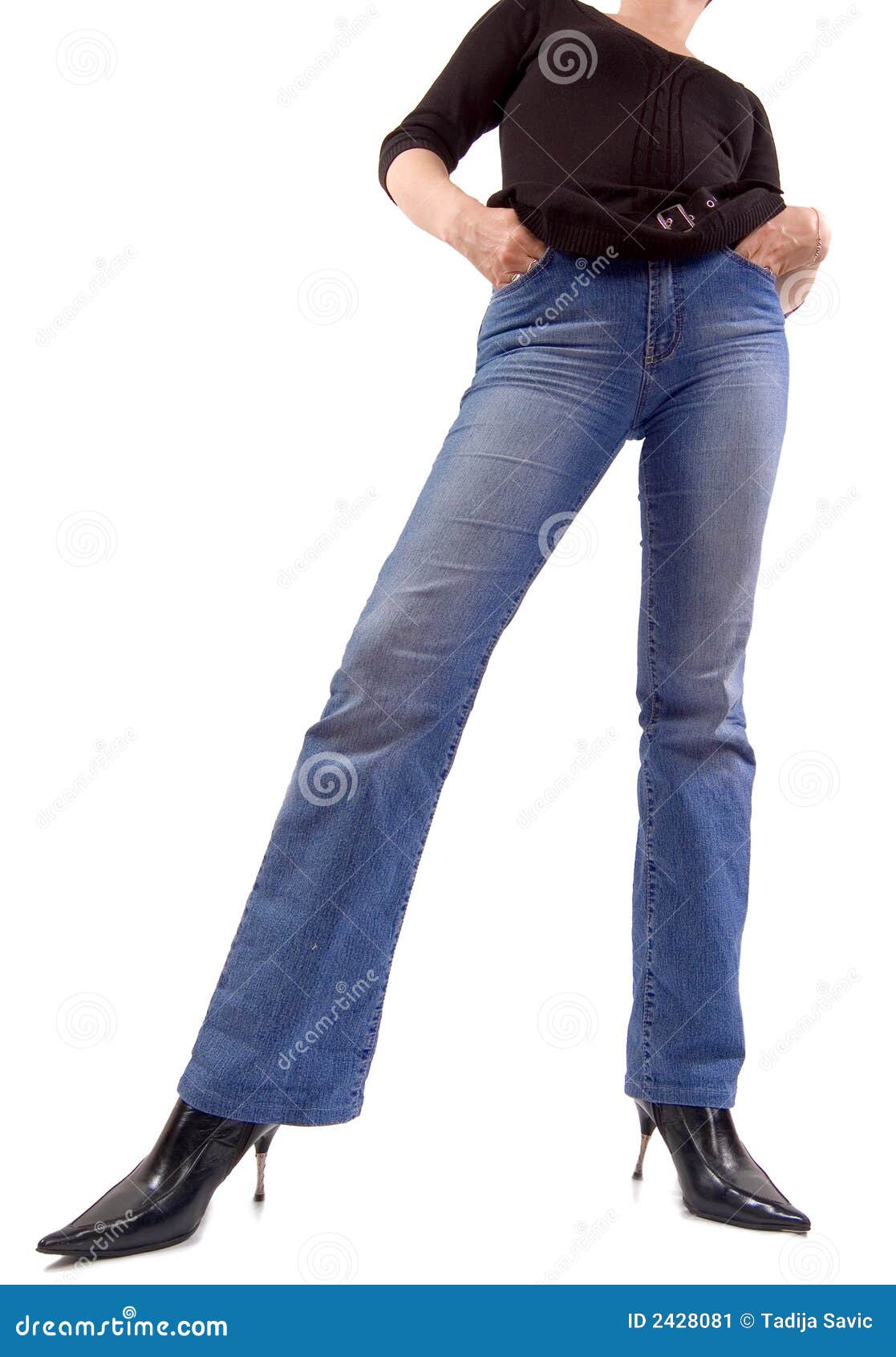 Jeans Girl Stock Image | CartoonDealer.com #2428081