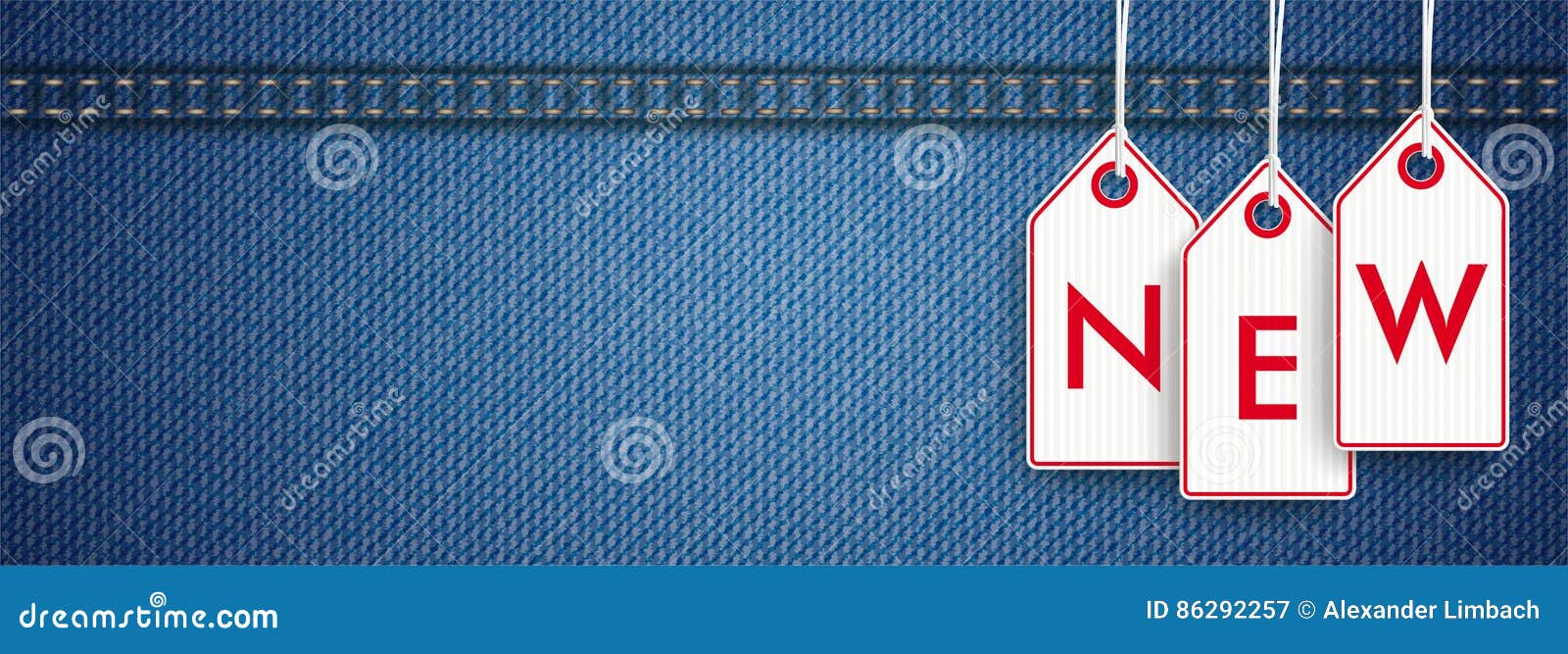 Jeans Header Price Stickers New Stock Vector - Illustration of jeans ...