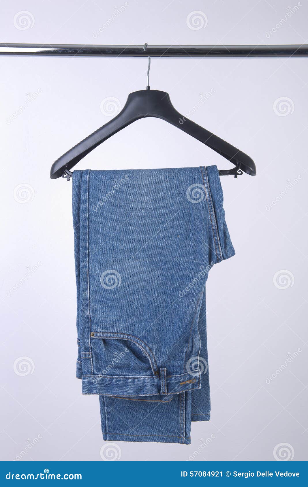 Jeans hung stock image. Image of hanger, home, hook, cloth - 57084921