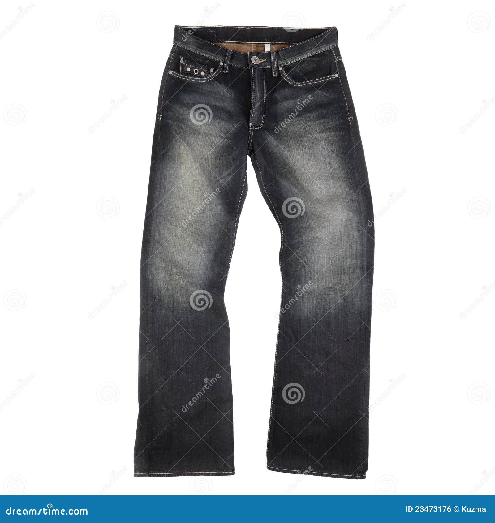 Jeans Isolated on White Background Stock Photo - Image of gradient ...