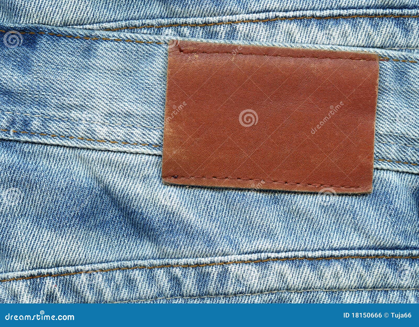 Jeans label stock photo. Image of isolated, frame, empty - 18150666