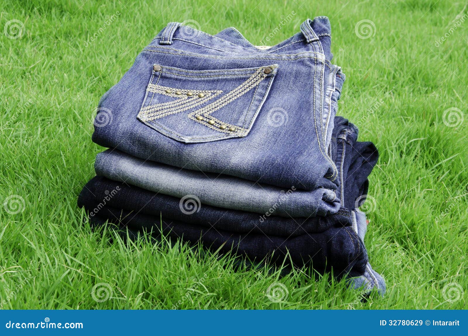Jeans lawn. stock image. Image of abstract, outdoors - 32780629