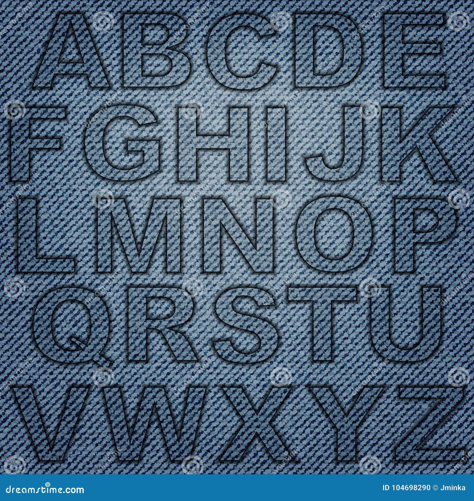 Jeans letters stock vector. Illustration of type, text - 104698290