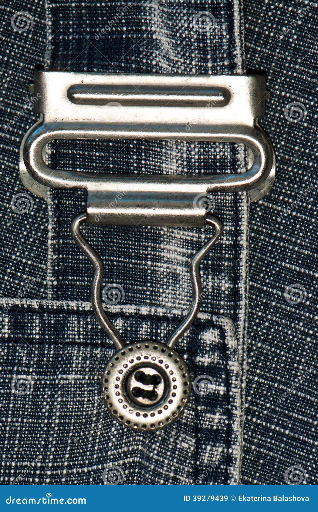 Jeans with Metal Loops and Buttons Stock Image - Image of circle ...
