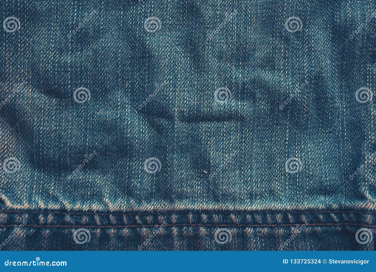 Jeans Pattern Background, Worn Denim Material Texture Stock Photo ...
