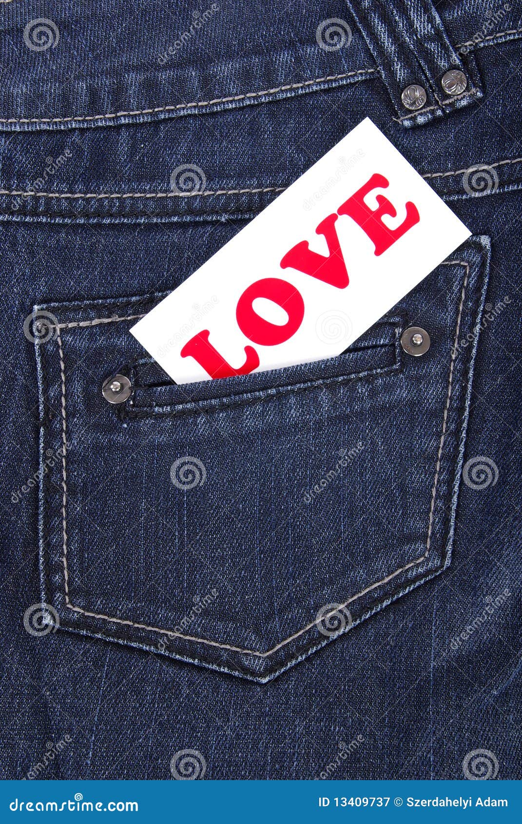 Jeans pocket with label stock image. Image of abstract - 13409737