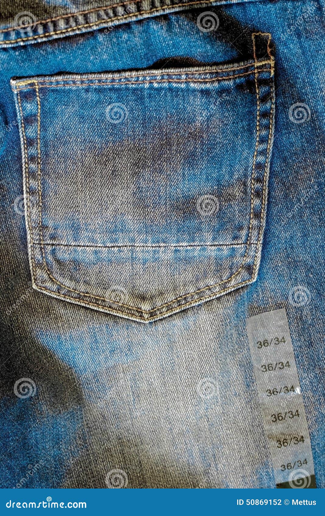 Jeans pocket rear view stock photo. Image of pattern - 50869152