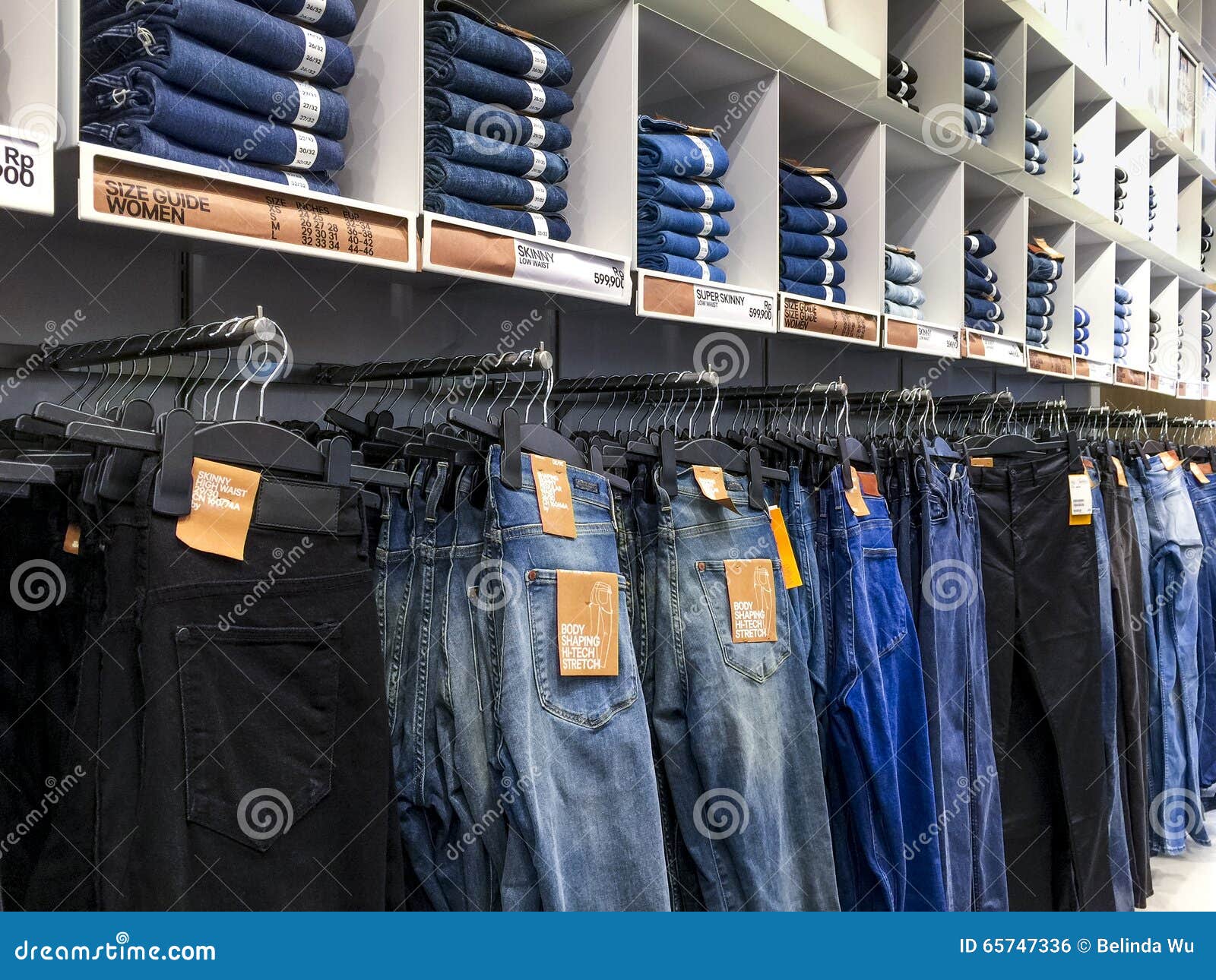 Jeans editorial photo. Image of hanging, denim, retail - 65747336