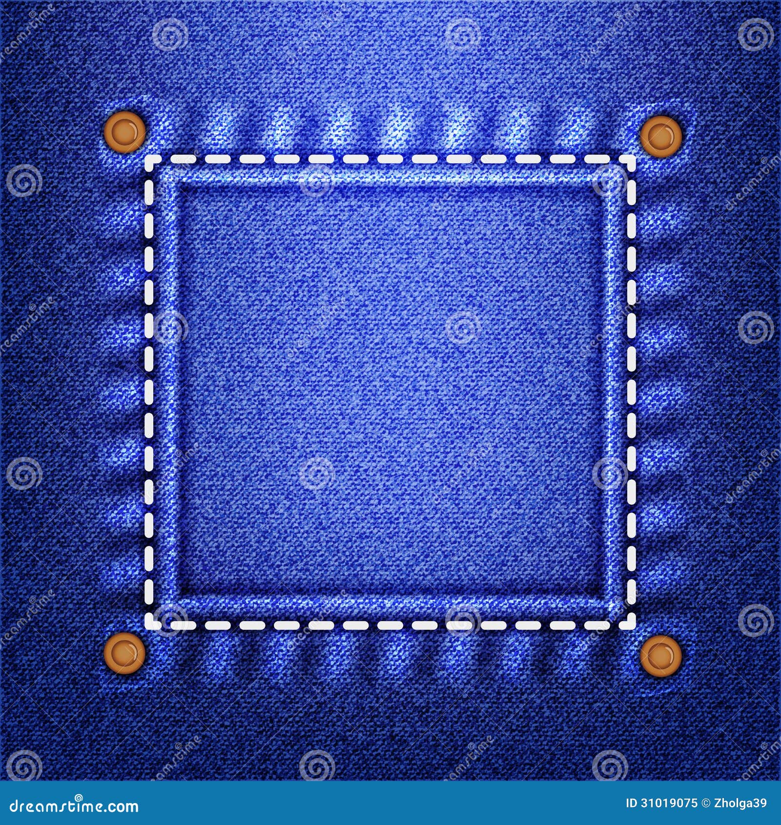 Jeans square stock vector. Illustration of postcard, square - 31019075