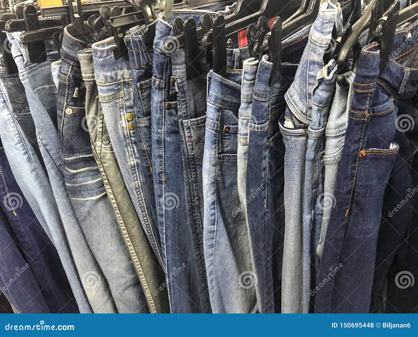 In the jeans store stock photo. Image of jeans, store - 150695448