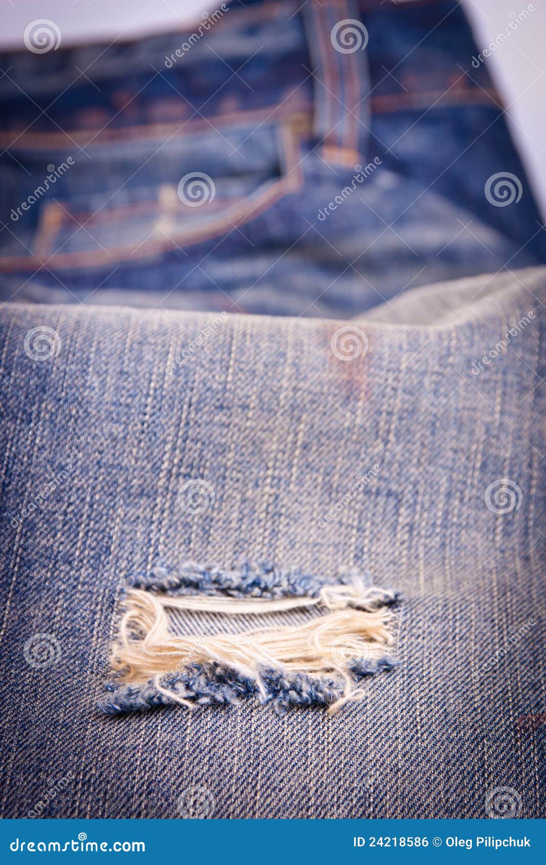 Jeans texture with hole stock photo. Image of clothing - 24218586