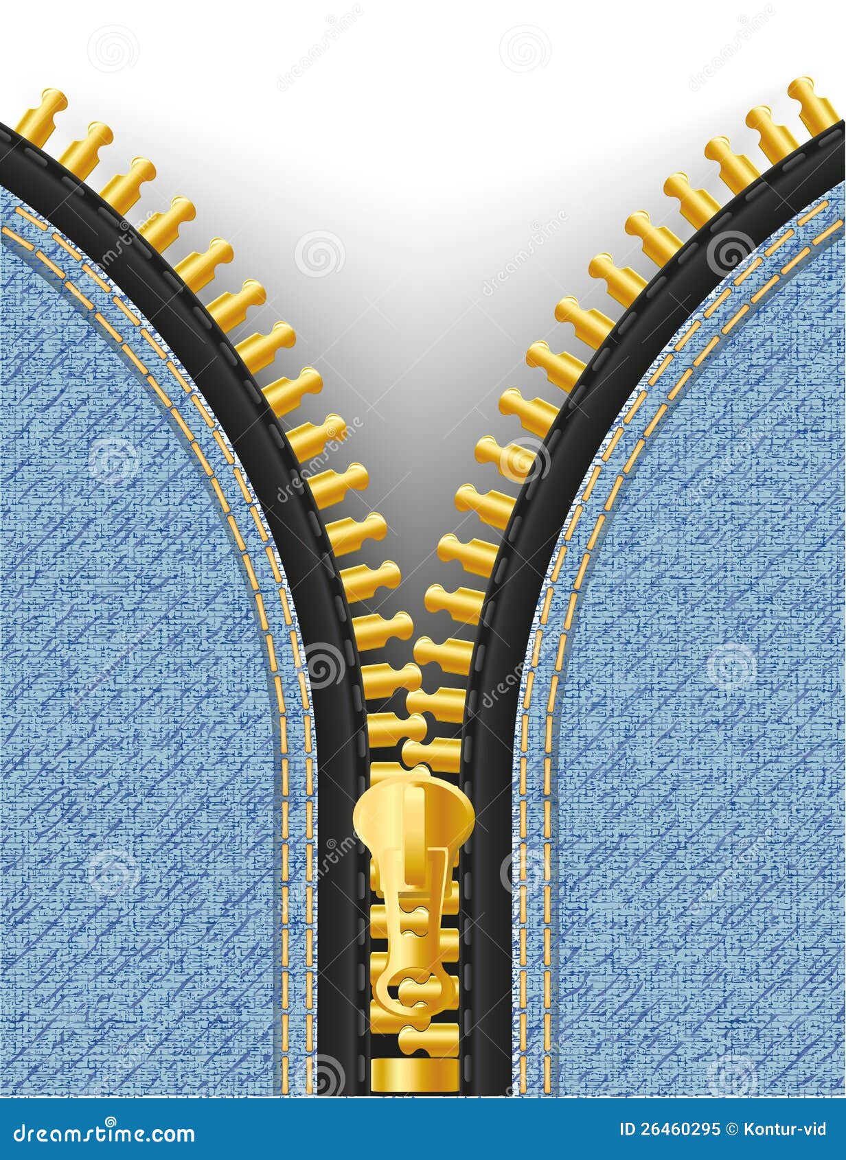 Jeans texture with zipper stock vector. Illustration of fashion - 26460295