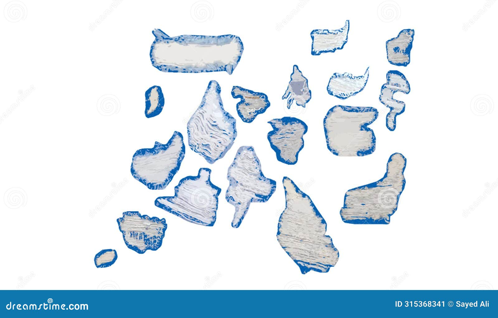 Jeans Torn and Destroyed Patch and Stitch.Torn Jeans Denim Patch Vector ...