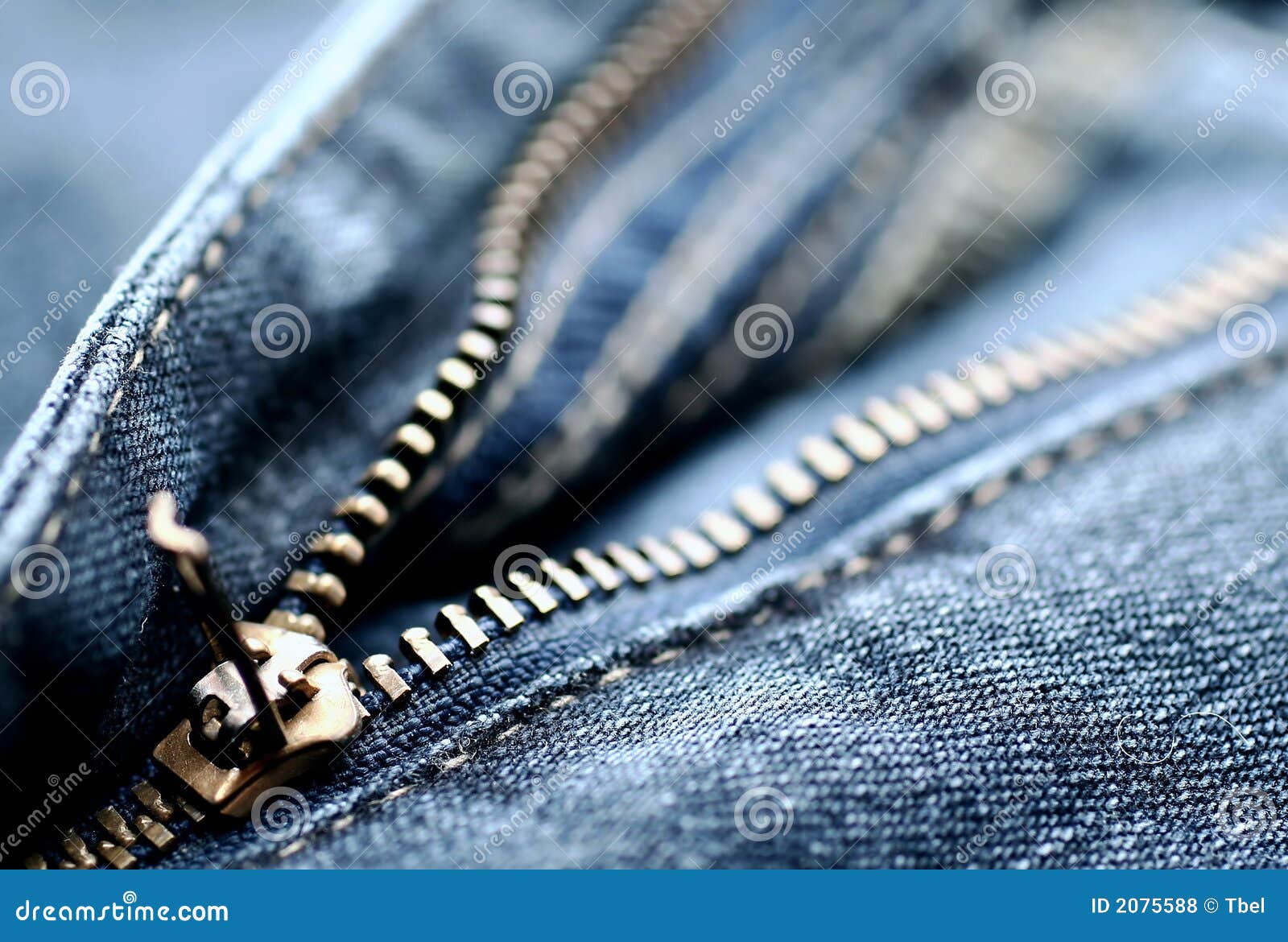 Jeans zip stock photo. Image of jeans, clothes, blue, close - 2075588