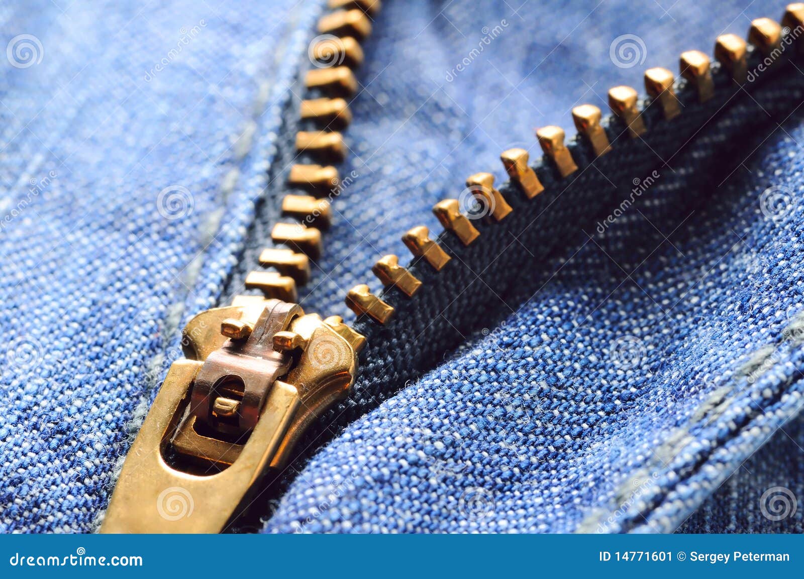 Jeans zipper closeup stock image. Image of close, cotton - 14771601
