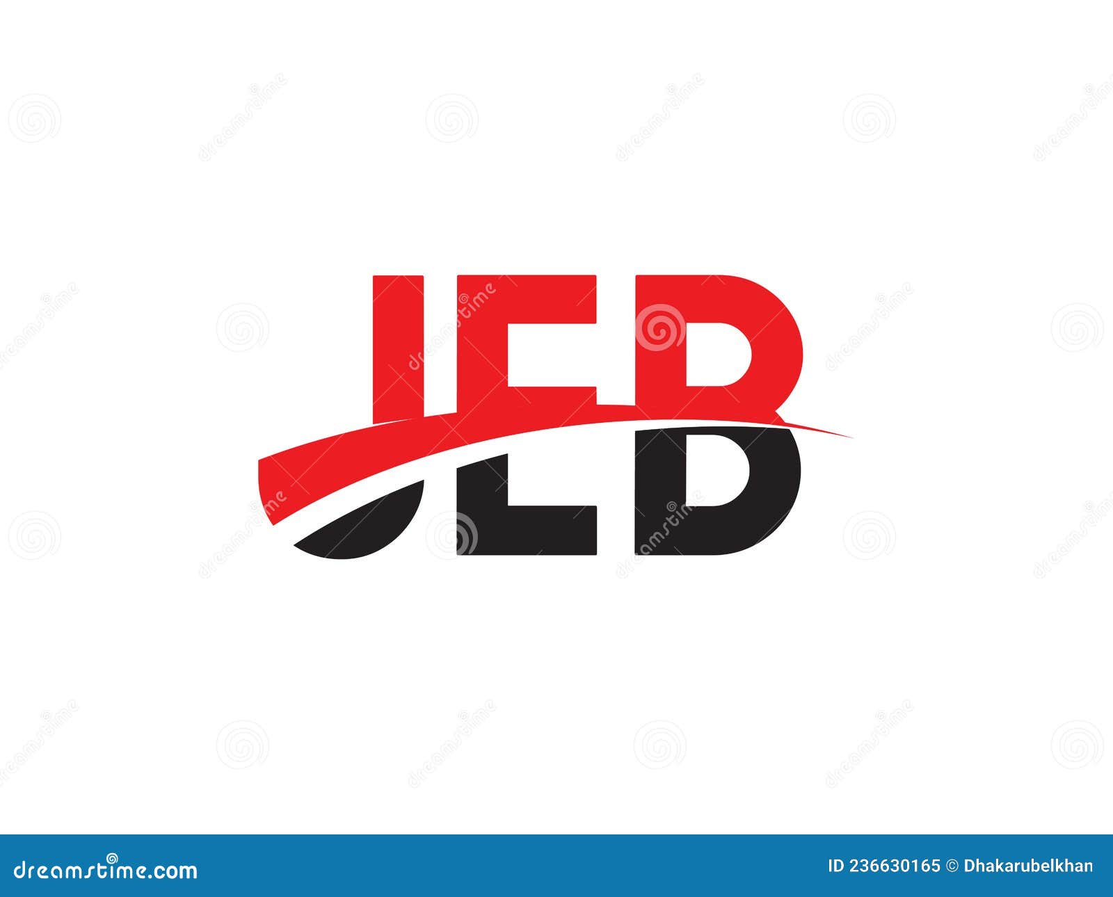 JEB Letter Initial Logo Design Vector Illustration Stock Vector ...