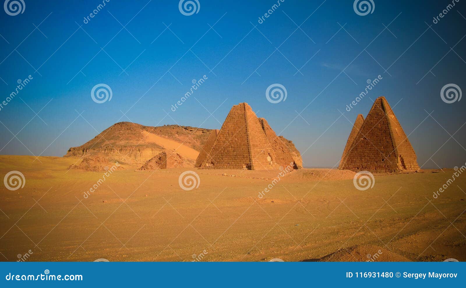 Jebel Barkal Mountain and Pyramids, Karima Nubia, Sudan Stock Photo ...