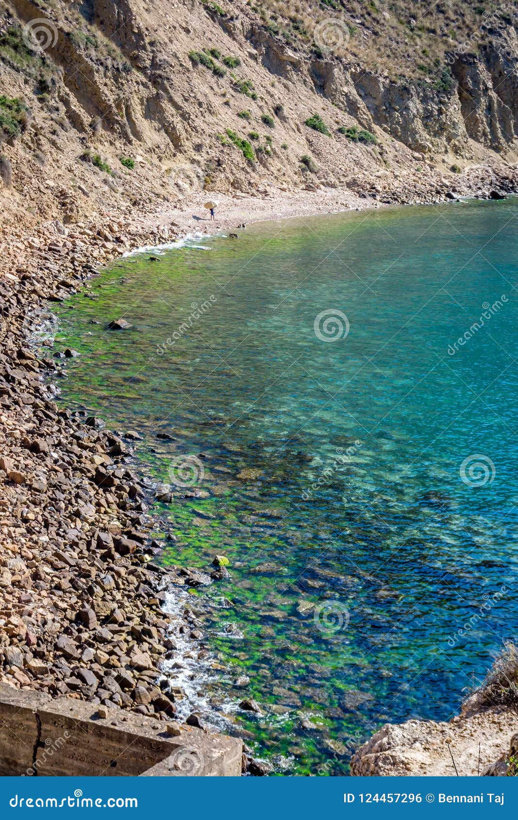 Jebha Island and Waves and Rocks Stock Photo - Image of rocks, morocco ...