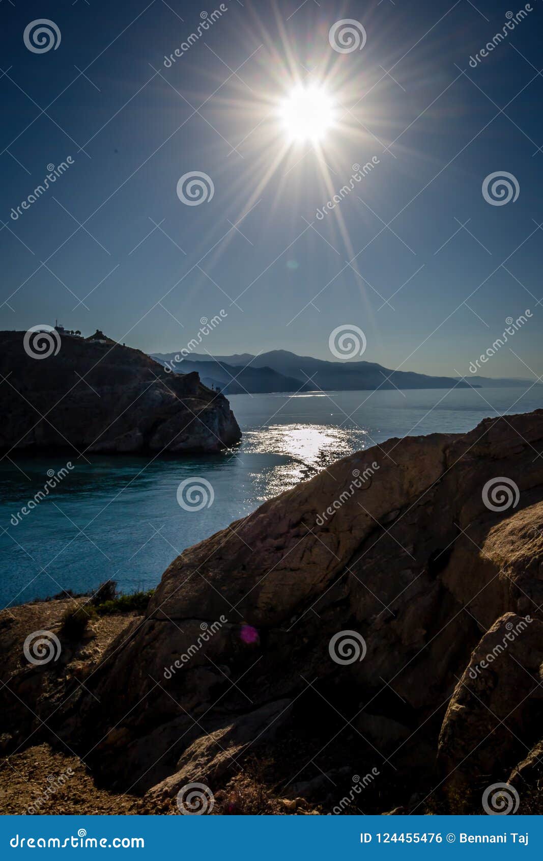 Jebha Island and Waves and Rocks Stock Photo - Image of monica, relax ...