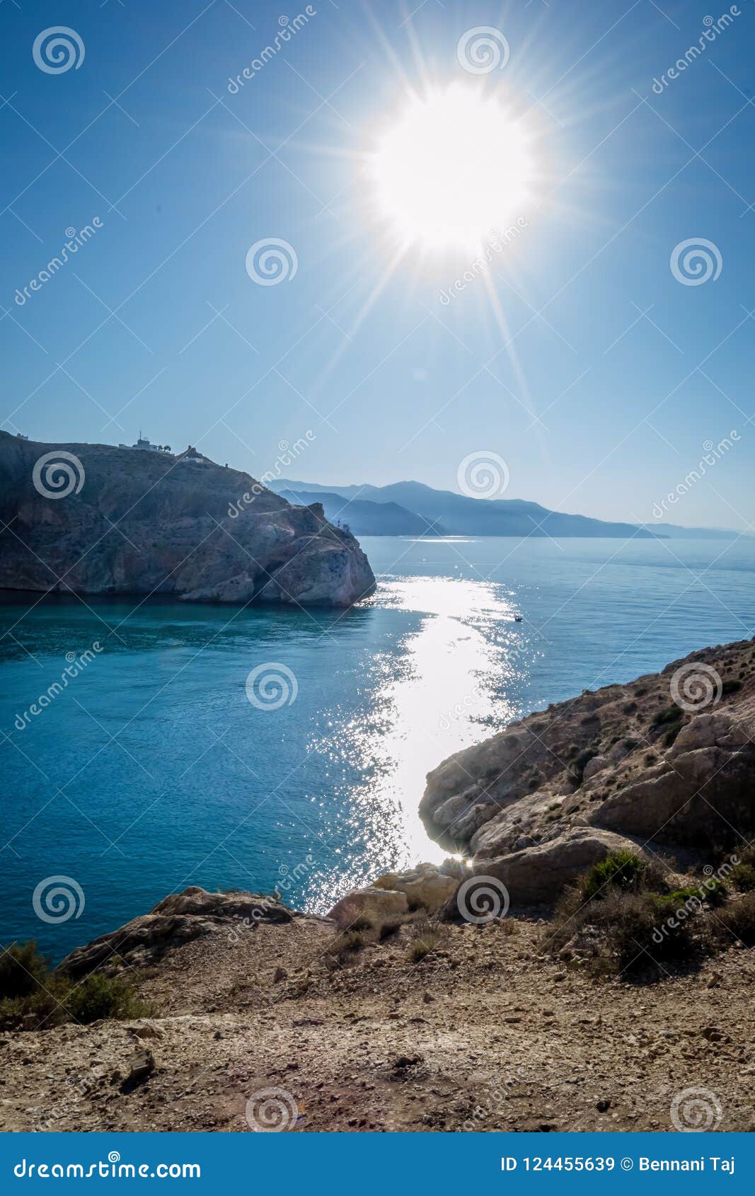 Jebha Island and Waves and Rocks Stock Image - Image of mers, fourches ...