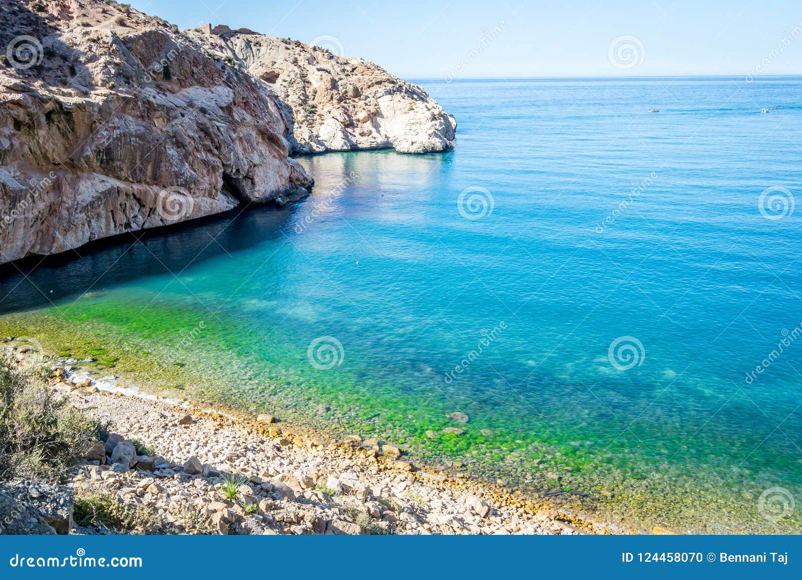 Jebha Island and Waves and Rocks Stock Photo - Image of relax, morocco ...