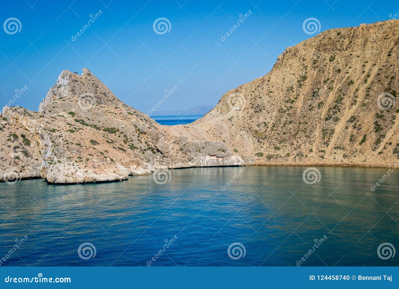 Jebha Island and Waves and Rocks Stock Photo - Image of landscape ...