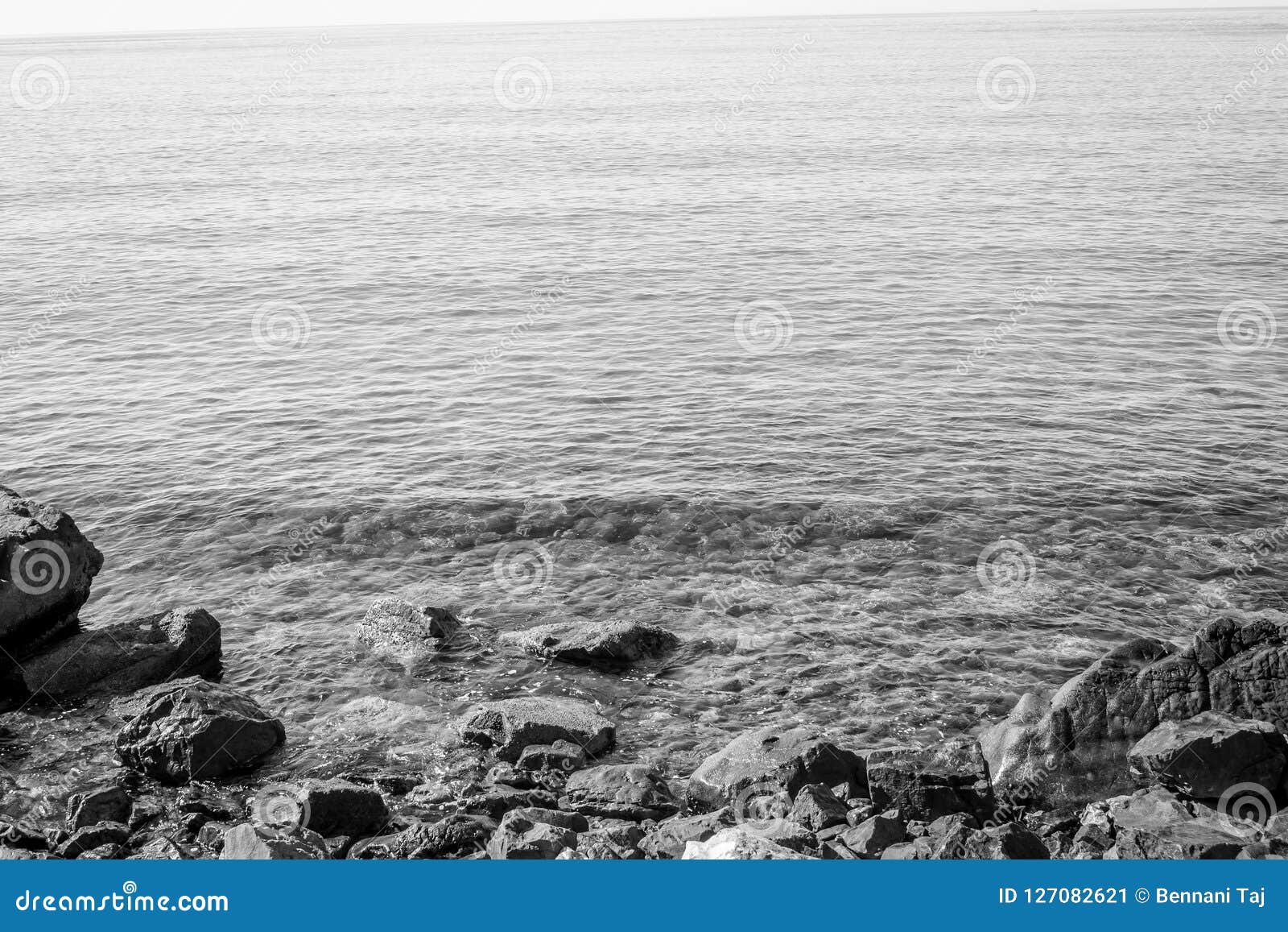 Jebha Island and Waves and Rocks Stock Image - Image of climate ...