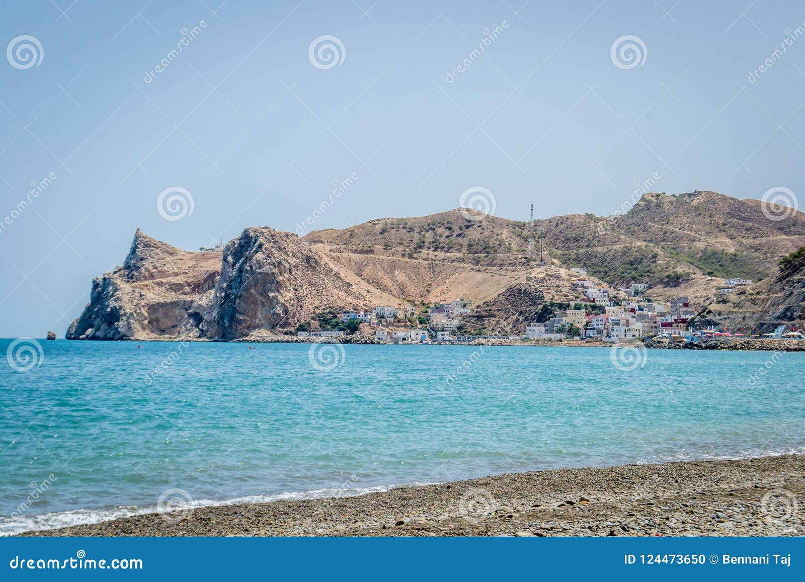 Jebha Island and Waves and Rocks Stock Photo - Image of romantic ...