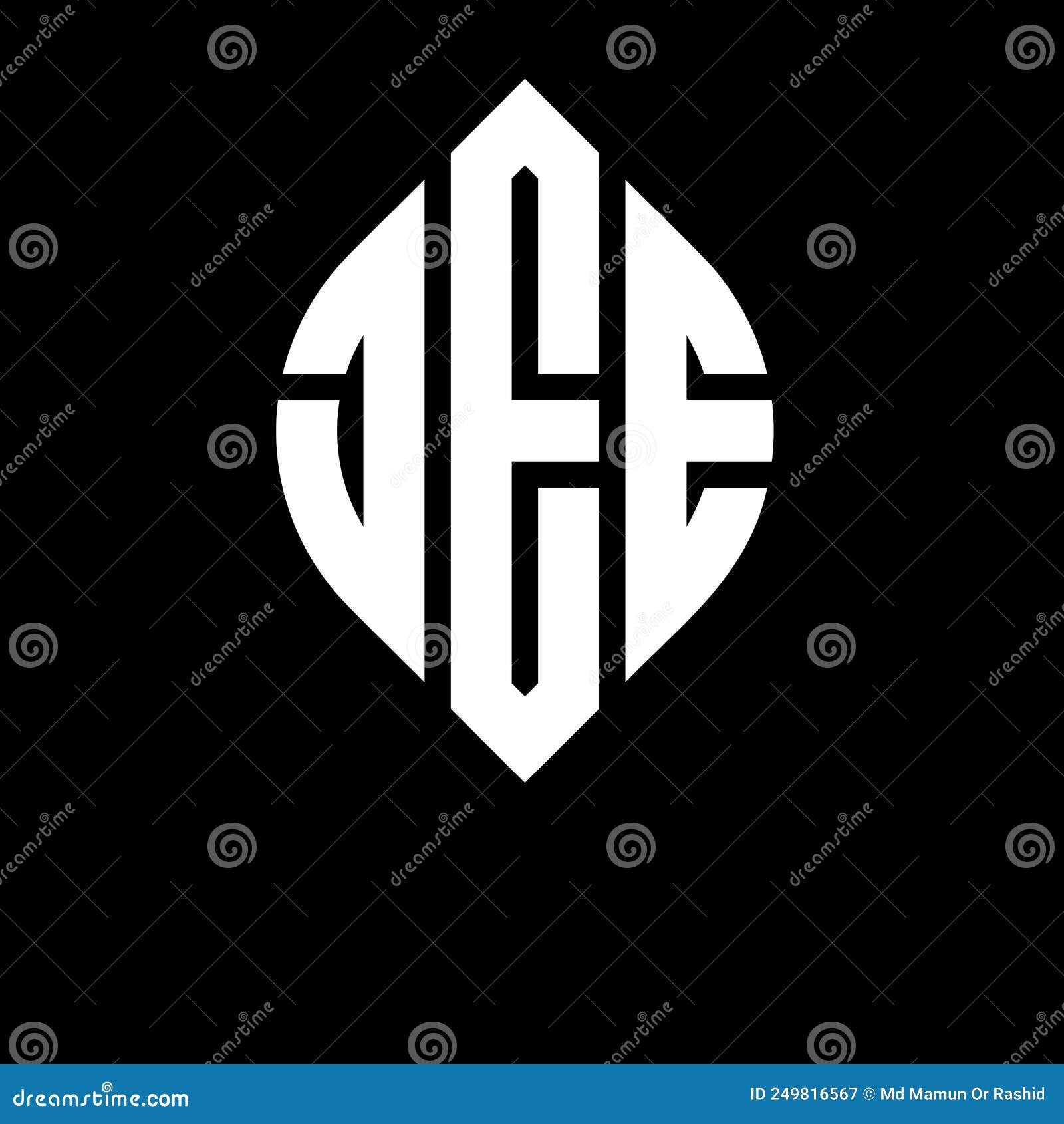 JEE Circle Letter Logo Design with Circle and Ellipse Shape. JEE ...