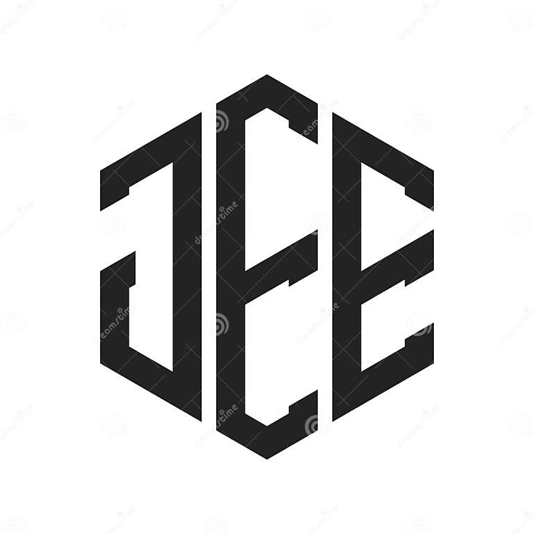 JEE Logo Design. Initial Letter JEE Monogram Logo Using Hexagon Shape ...