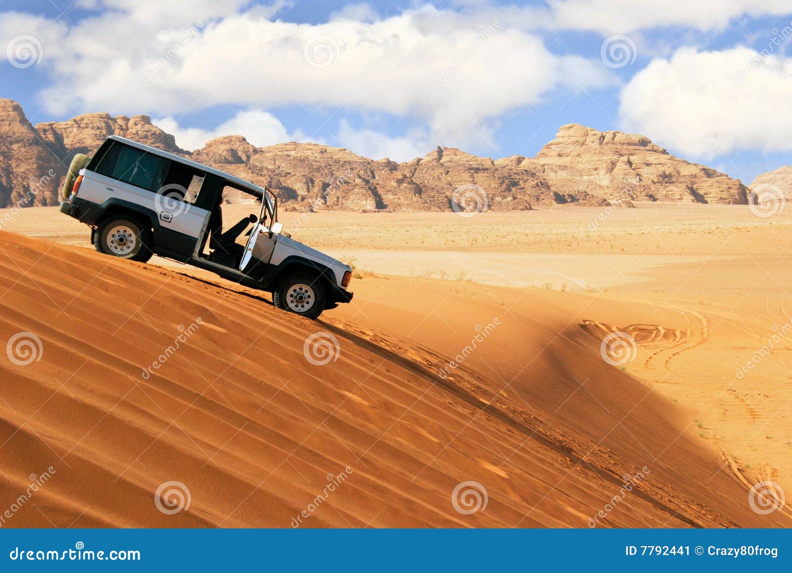 Jeep car in desert stock image. Image of lost, open, deserted - 7792441