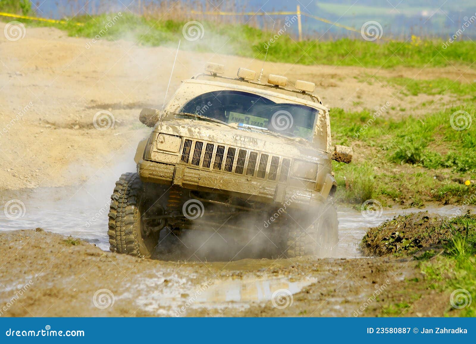 Jeep Cherokee in an Offroad Race Editorial Photography - Image of fast ...