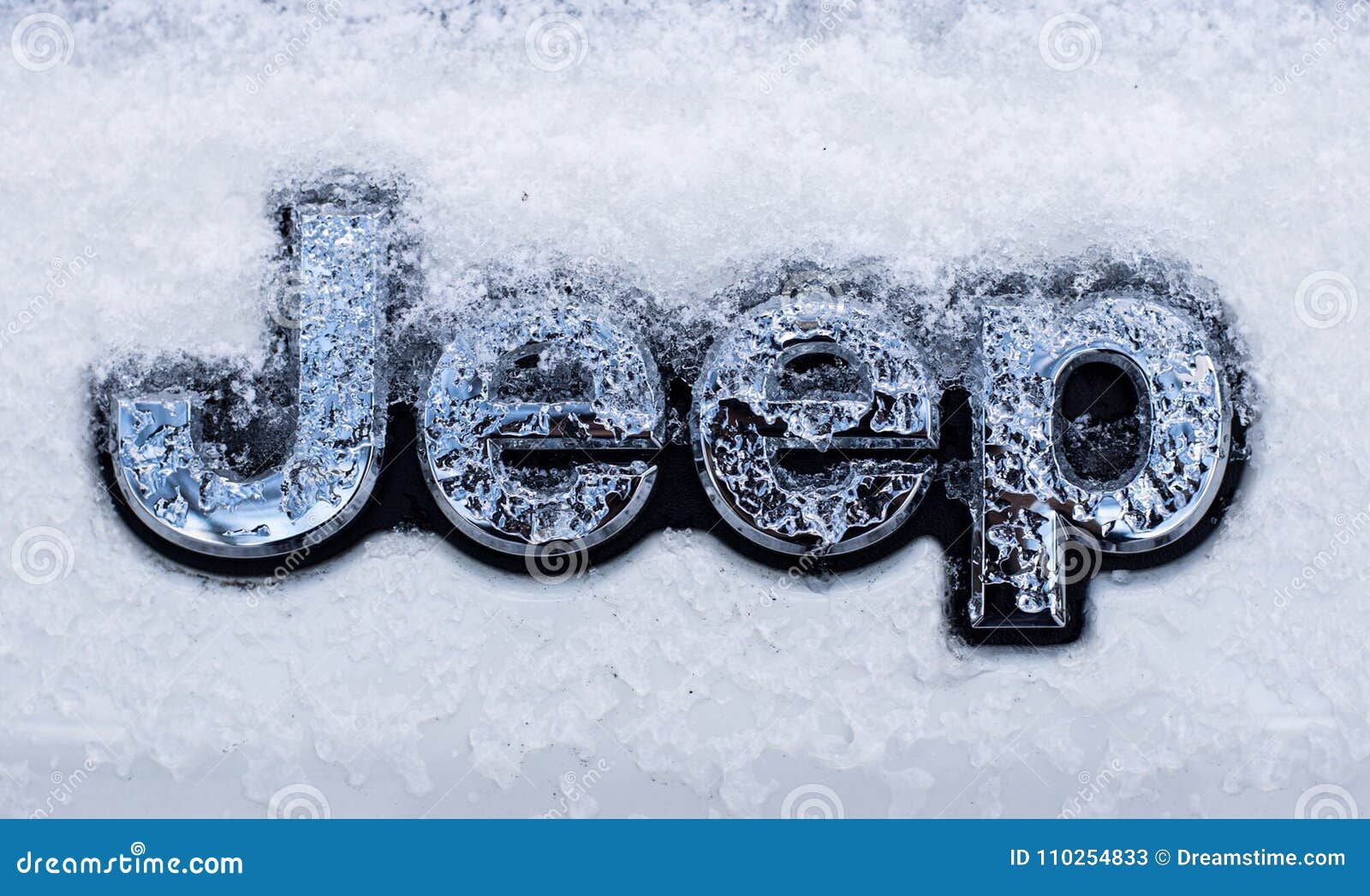 Jeep Compass editorial stock photo. Image of winter - 110254833
