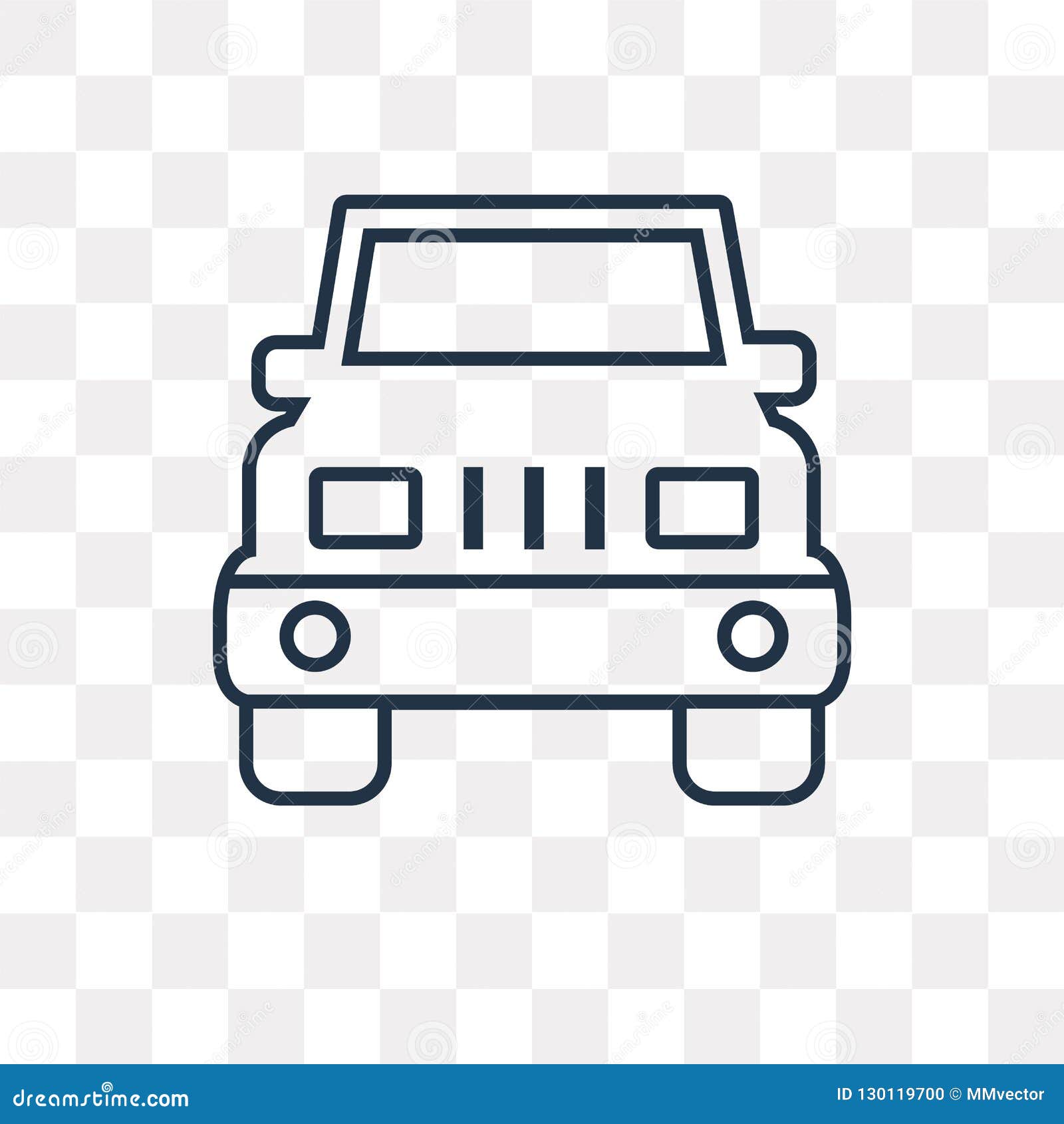 Jeep, Front, View Outline Icon. Can Be Used For Web, Logo, Mobile App ...