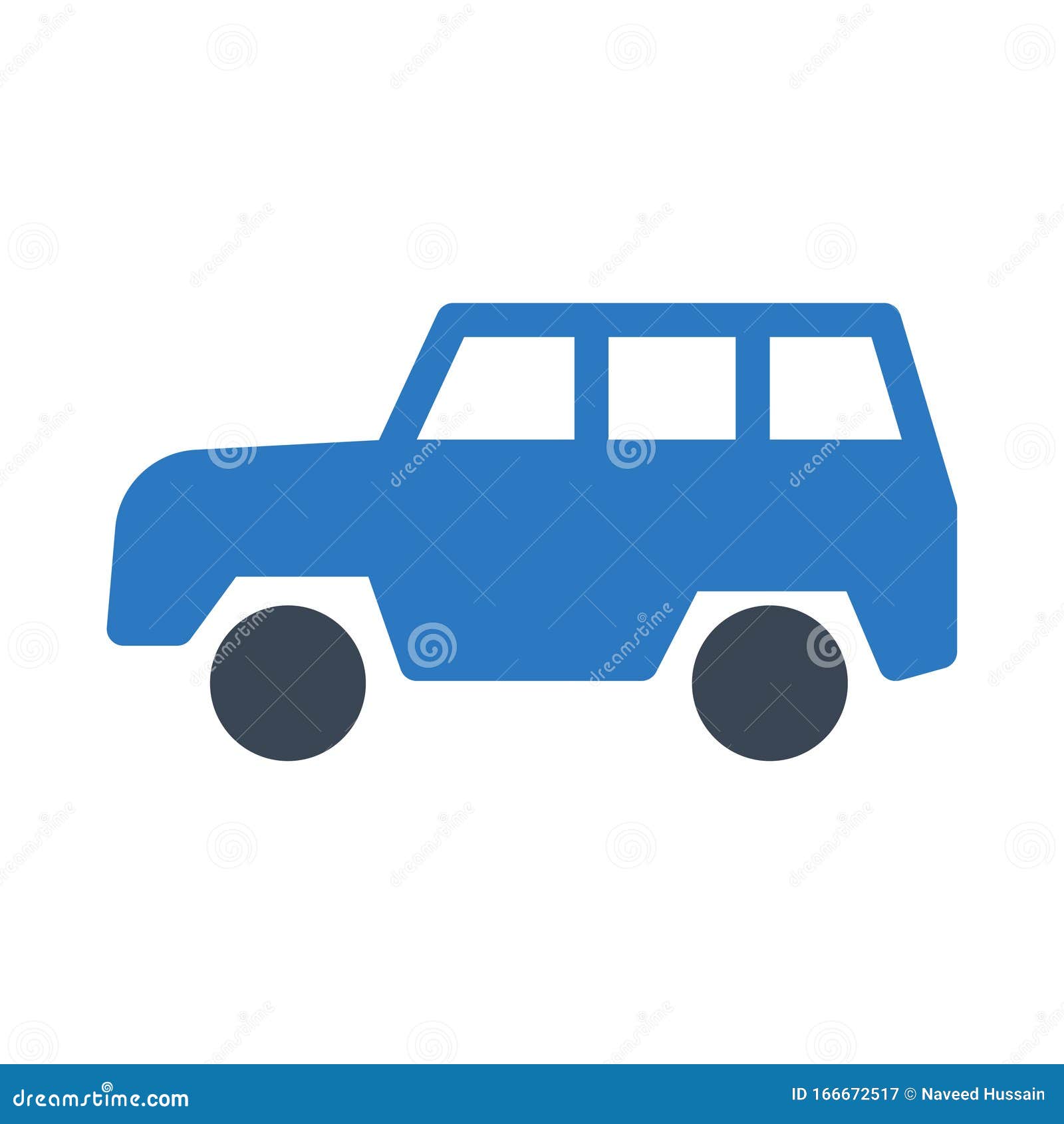 Jeep glyph color icon stock illustration. Illustration of desktop ...