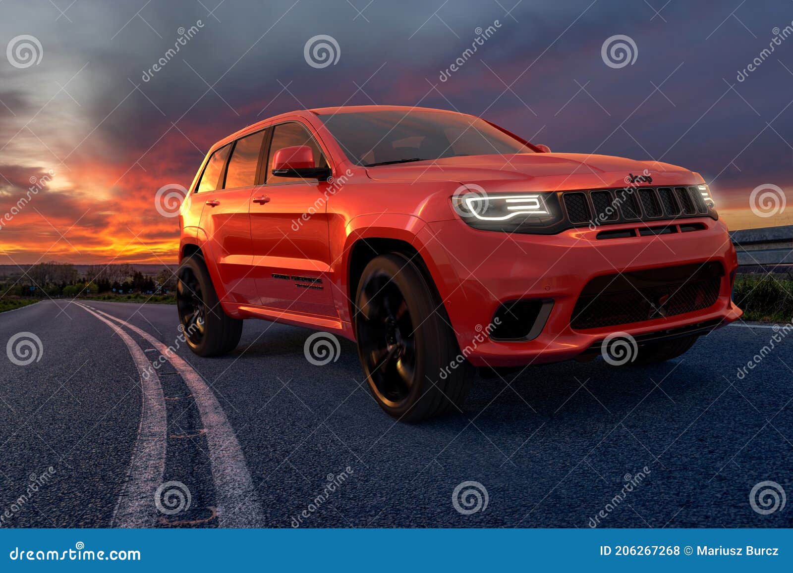 Jeep Grand Cherokee Trackhawk on the Track Editorial Stock Photo ...